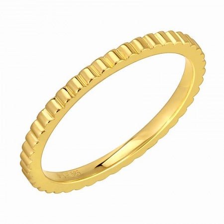14K Yellow Gold Fluted Gold Fashion Ring 5