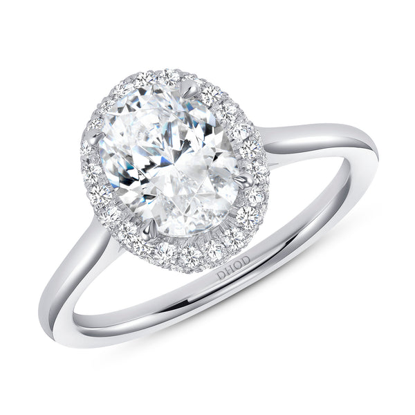 14k Moissanite Engagement Ring Oval – David's House of Diamonds