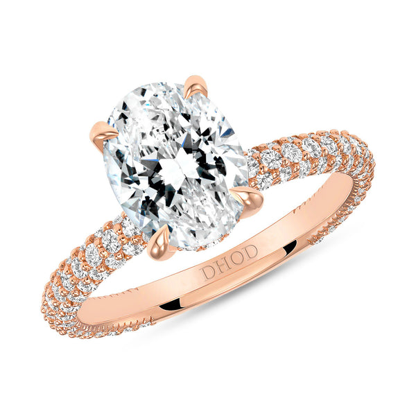 14k Moissanite Oval Engagement Ring – David's House of Diamonds